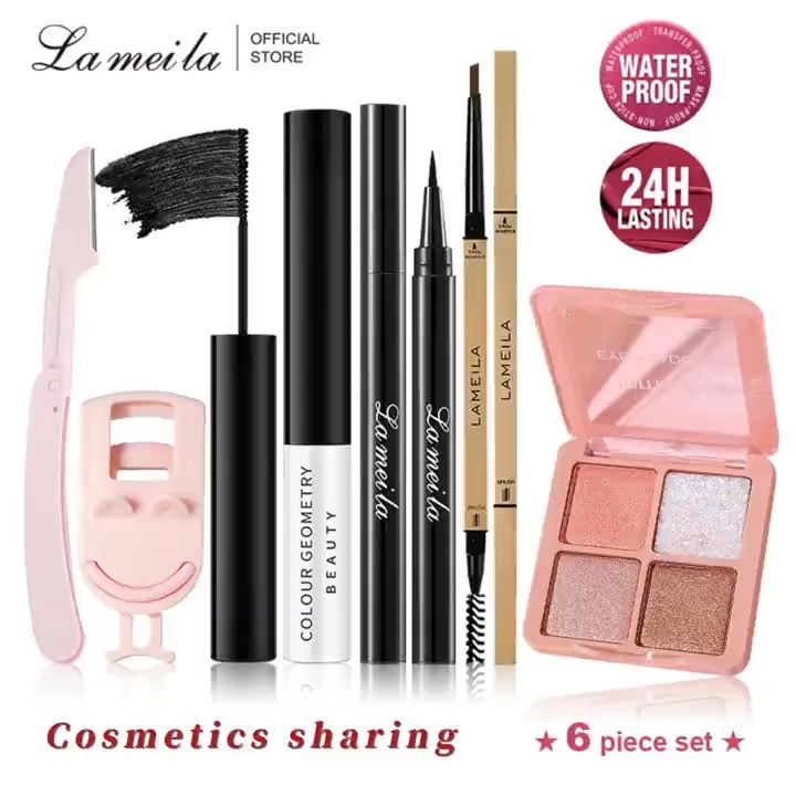 LAMEILA 24PCS/ 11PCS Set Waterproof Makeup Set Eyeshadow + Liquid ...