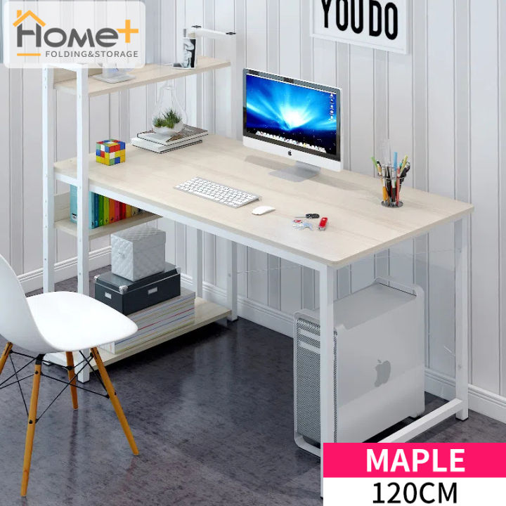 H Design Computer Study Table With Bookshelves | Lazada Singapore
