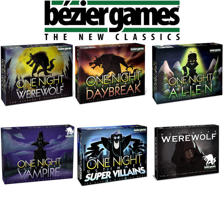 One Night Ultimate Werewolf Fun Party Card Game Daybreak Super Villains ...