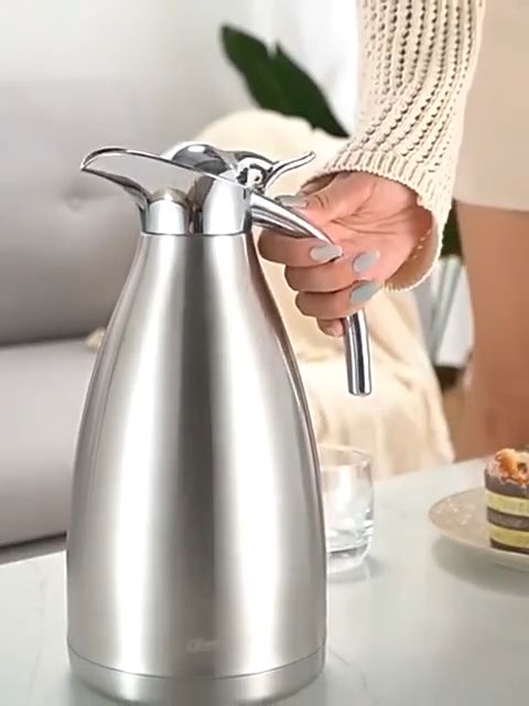 304 Stainless Steel Thermos Vacuum Insulated Thermos pot 2L Large ...