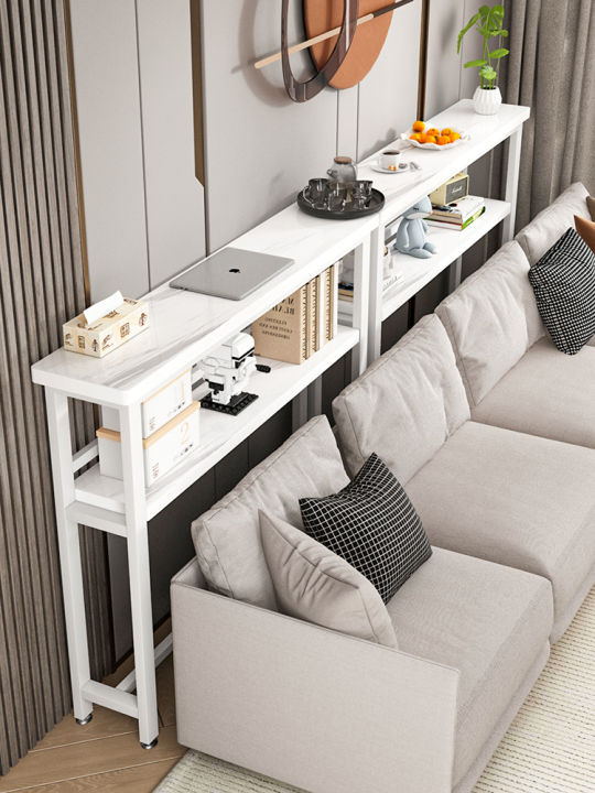 Sofa Back Ultra-Thin Storage Rack Long Narrow Wall-Near Bedside Hallway ...
