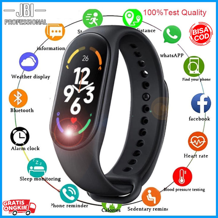 [Beli 1 Gratis 1] Jam Tangan Pintar Olahraga IP67 Tahan Air Pemantauan ...