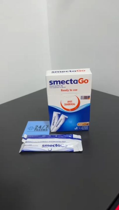 (1 Sachet) SmectaGo 3g Diosmectite Oral Suspension In Sachets 思密達蒙脫石散腹瀉 ...