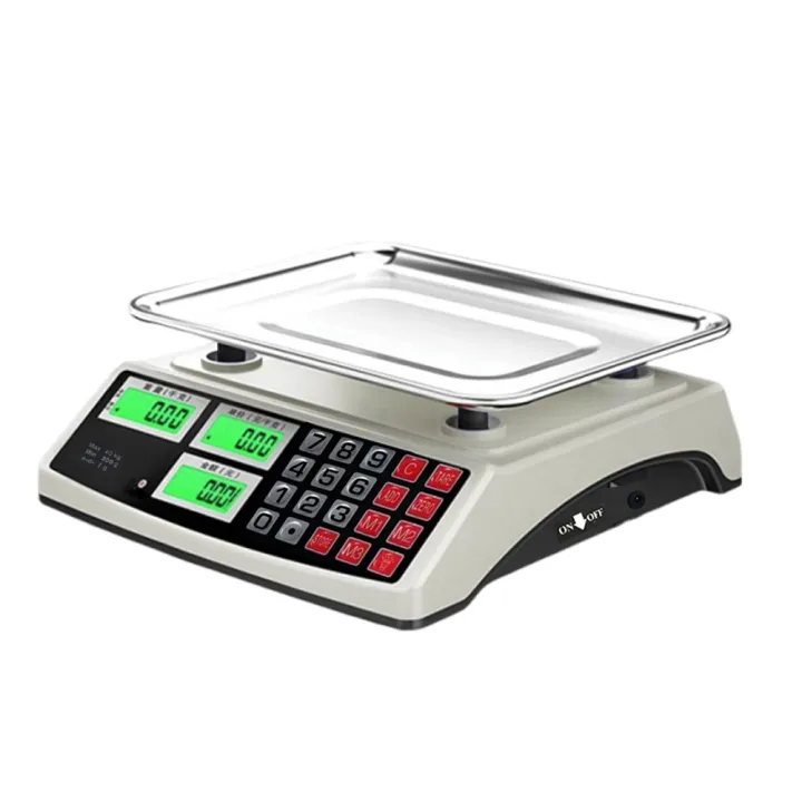 【Free Shipping】 30/40kg/1g Commercial Price Scale LCD Digital Display ...