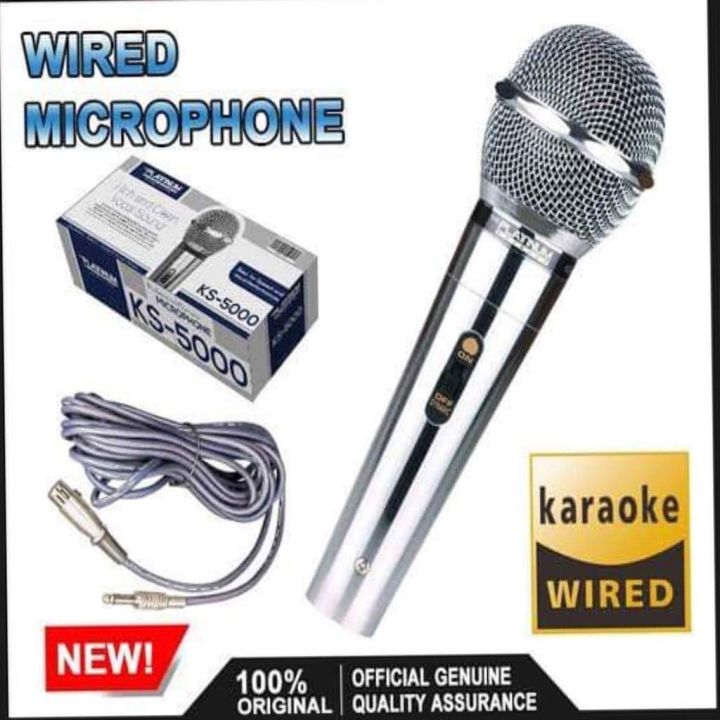 The Platinum Karaoke KS-5000 High-End Dynamic Wired Mic NoBrand | Lazada PH