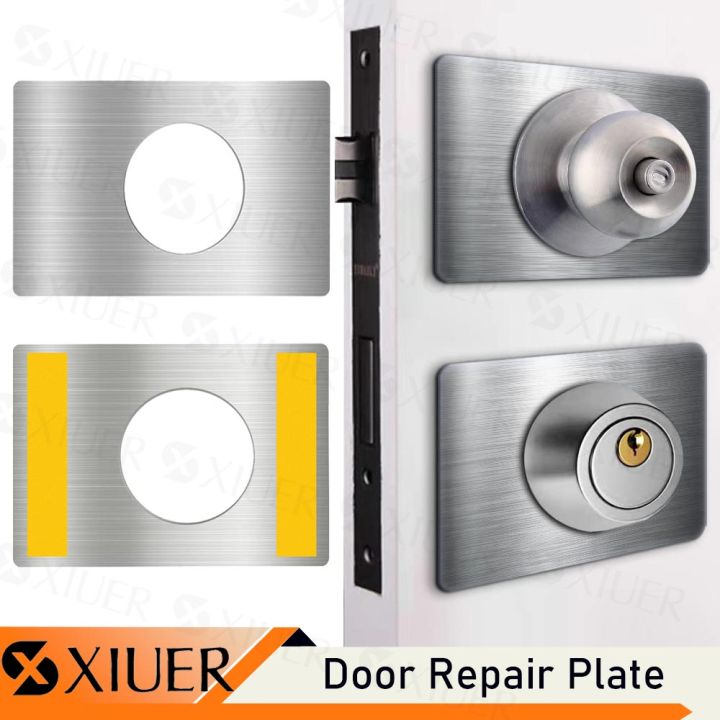 2Pcs/Set Door Repair Plate Stainless Steel Door Reinforcement Plate ...