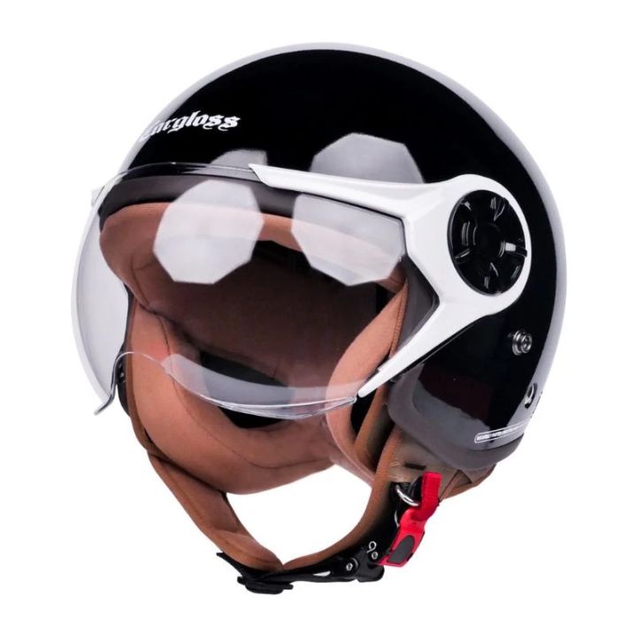 Helm Cargloss Hijab YRH Half Face DEEP BLACK | Lazada Indonesia