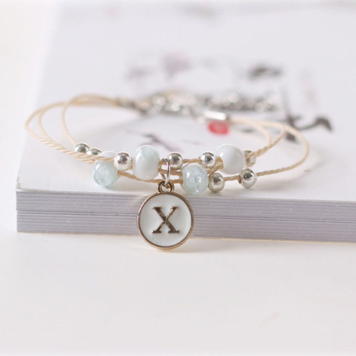 Fashion 26 English letters Ideas Original Ceramic Jewelry Simple Letter ...