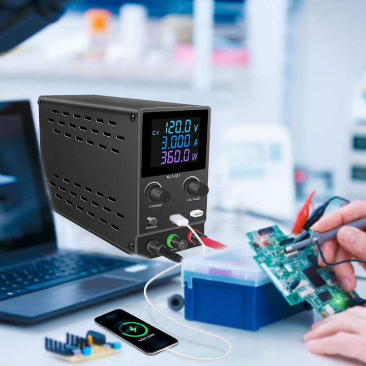 White 120V 3A Variable New small mini digital Display adjustable ...