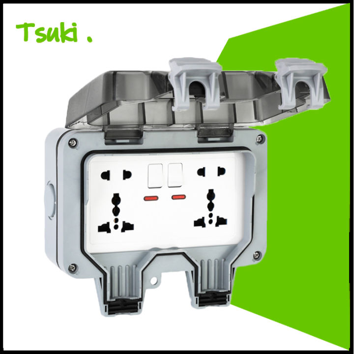 IP66 Outdoor Waterproof Rainproof Splash-proof Socket /Universal ...