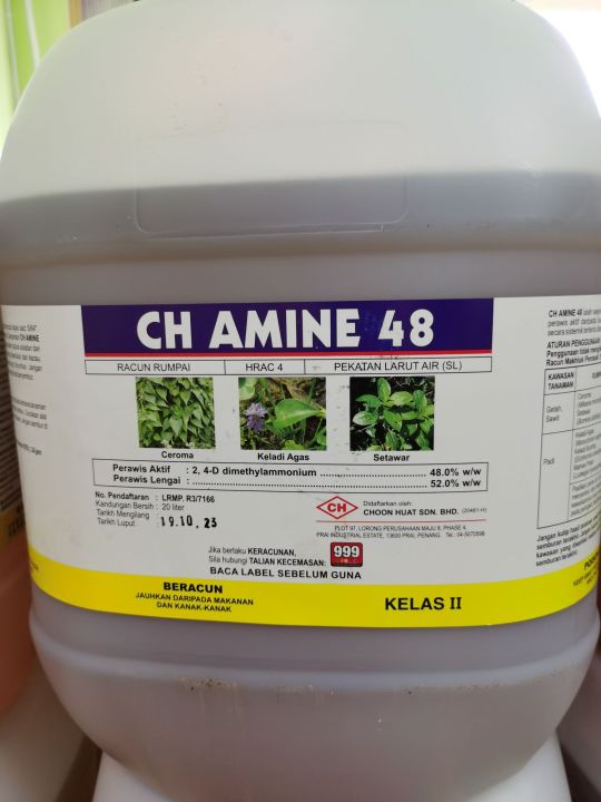 CH AMINE 48 20L Racun Rumpai / 2,4-D dimethylamine 48% /Rumput Para ...