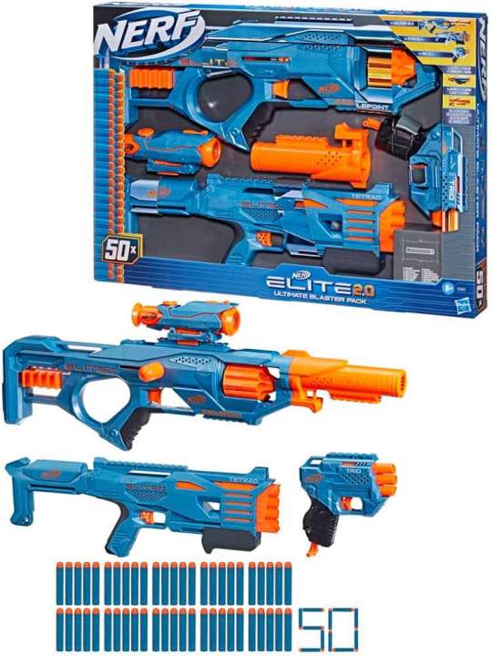 พร้อมส่ง Nerf Elite Ultimate Blaster 3 Pack with 50 Darts, 1582451, 3 ...