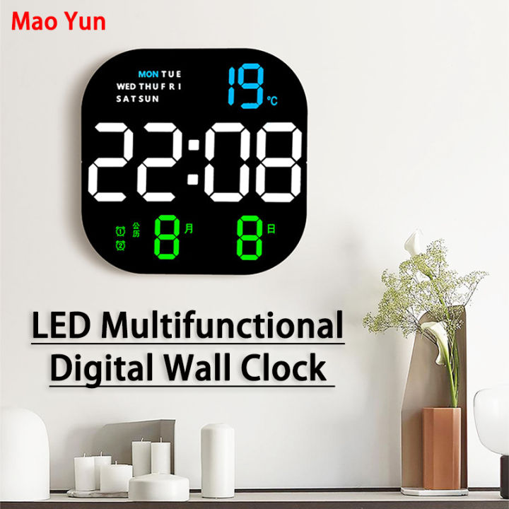 Multifunctional Digital Wall Clock Timer Alarm Clock LED High ...