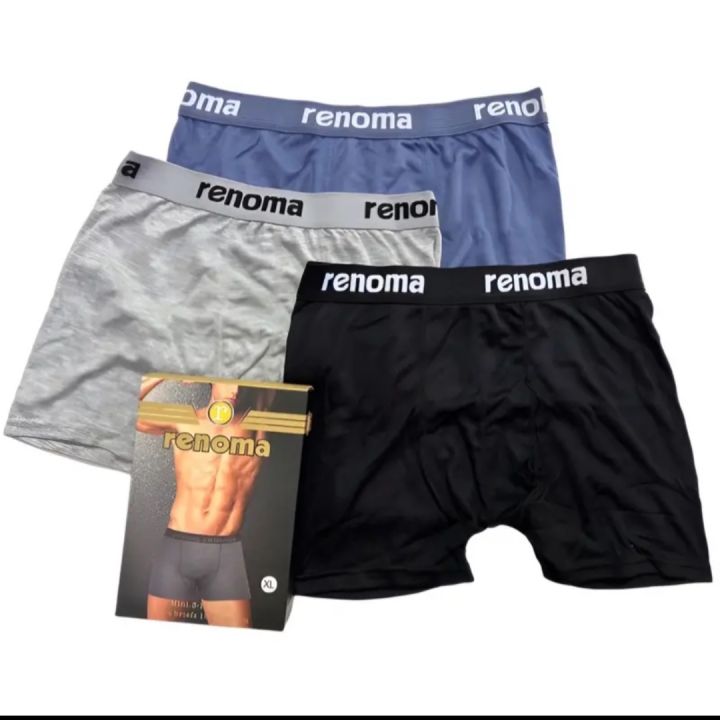 Men's Boxer RANNOM/Cotton-M-XXL-1Box3pcs | Lazada