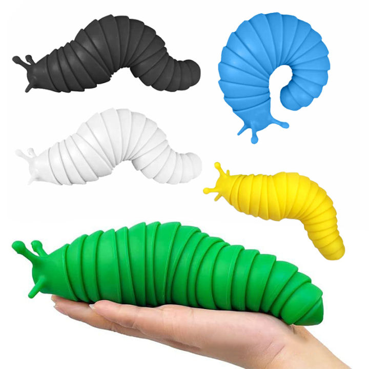 Fingertip Slug Toys Relieve Stress Articulated 3D Printed Simulation ...