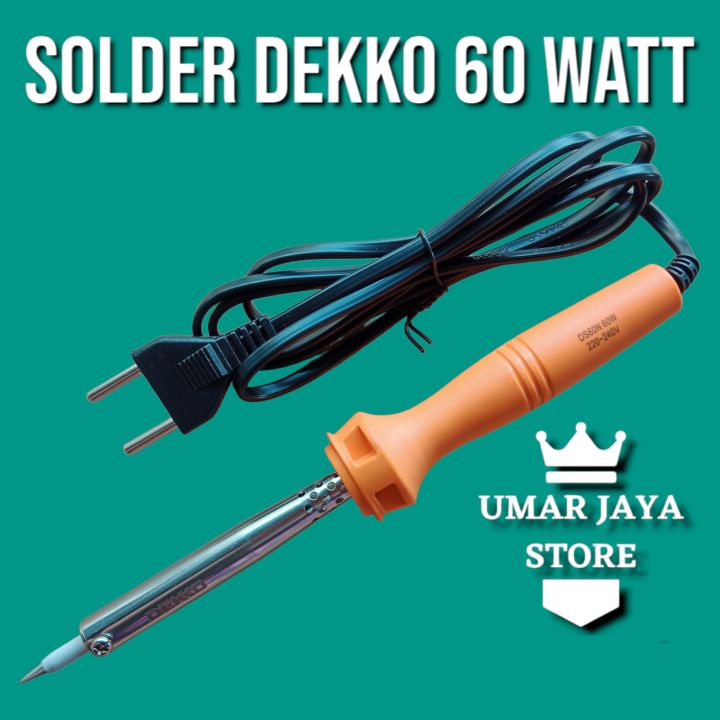 SOLDER DEKKO 60 WATT SOLDERING IRON DEKO 60W SOLDER LISTRIK | Lazada ...