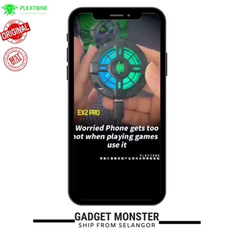 Plextone Cooler EX2/EX2 Pro/EX2 Plus RGB LED Light USB Type-C Mobile ...