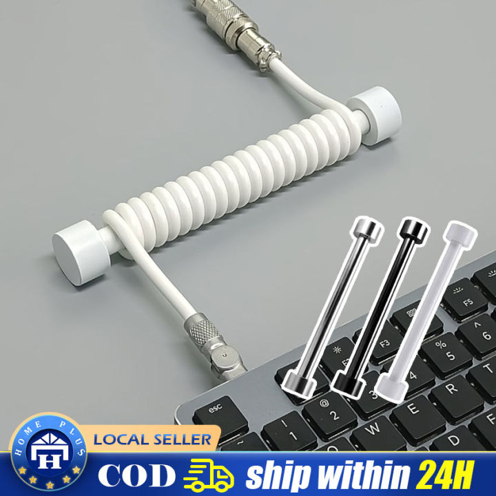 Coiled Cable Protection Rod Coiled Keyboard Cable Weight Rod Reel Stick ...