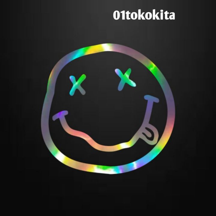 Stiker cutting emot nirvana cuting sticker melet timbul 1 warna 1pcs ...