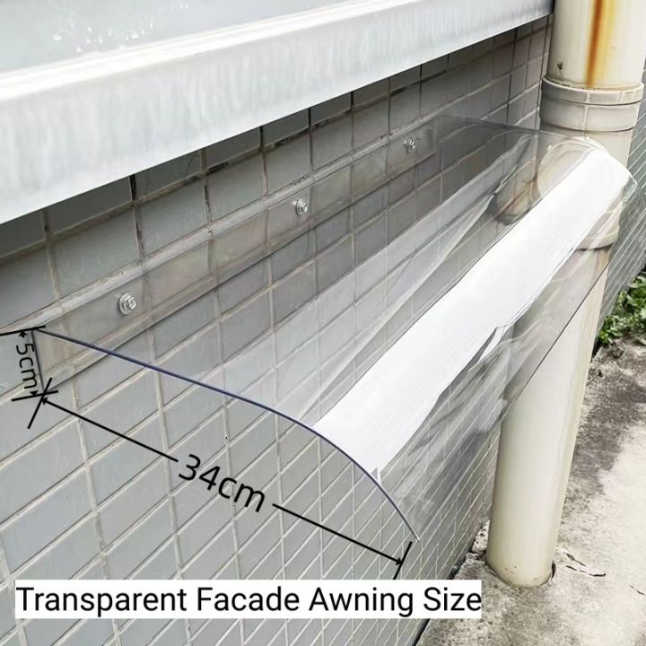 Window Transparent Canopy Awning Front Door Balcony Car Park Dry ...
