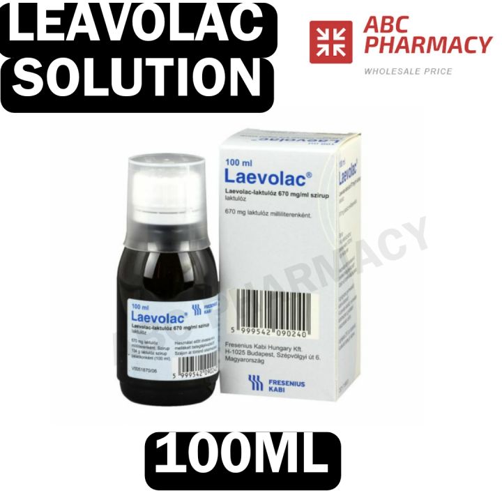 LAEVOLAC Solution 100ml(Ingredient: Lactulose)(EXP04/26) | Lazada