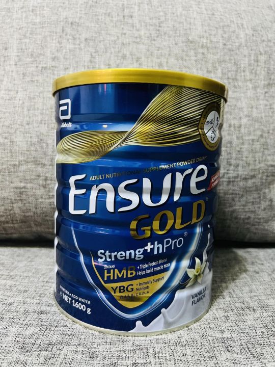 Ensure Gold STREGHTPRO with HMB & YBG Vanilla 1.6kg NEW PACKAGING ...