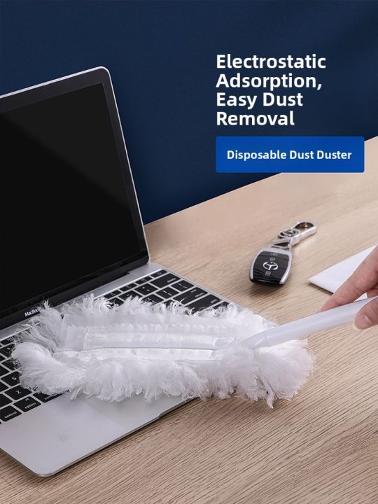 Hayan | Disposable Feather Duster with Adhesive Fiber Brush Head | Lazada