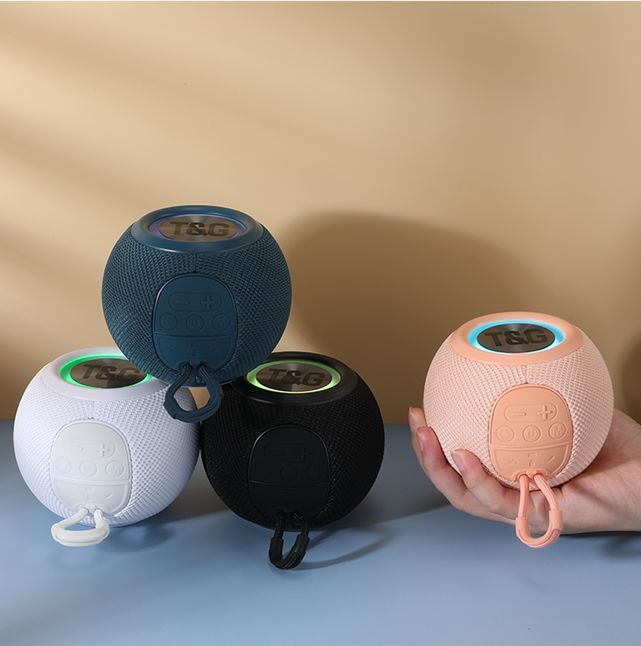 T&G TG337 TWS Fabric Round Portable Wireless 9D Super Bass Sound ...