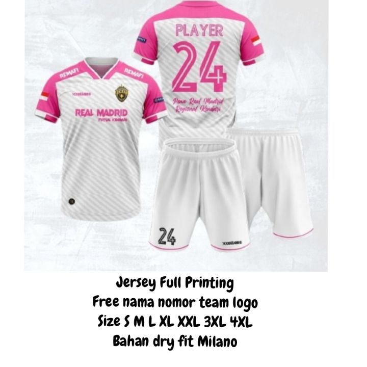 Kaos Setelan Futsal Jersey Sepak Bola Voli Keren Full Printing Pria Set ...