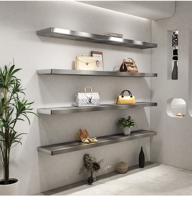 Stainless Steel Product Display Cabinet Classy Living Room Bookshelf ...