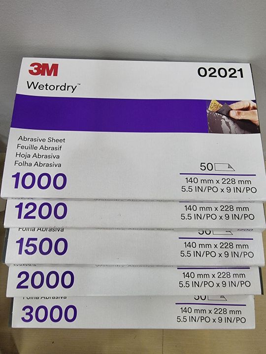 3M Wetordry Sand paper 401Q 1000 1200 1500 2000 3000 grit "ORIGINAL 3M ...