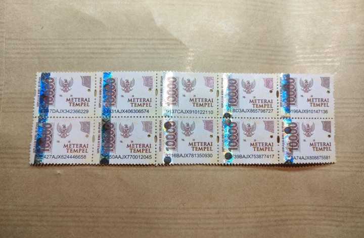 materai 10000 gandeng | Lazada Indonesia