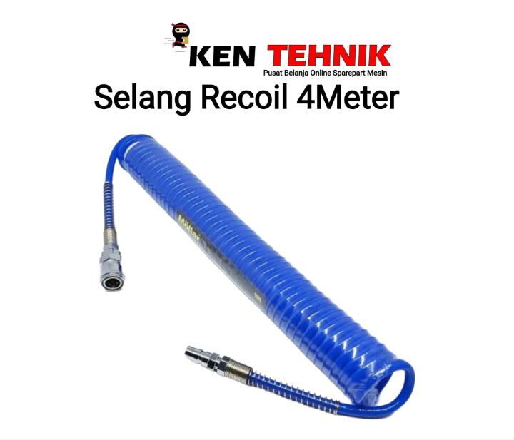 Selang Angin PerRecoil Per 4 Meter Selang Angin Kompresor | Lazada ...