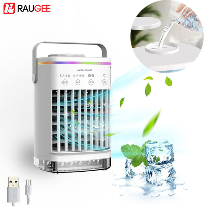 Air Conditioner Mini Air Cooler Ice Water 700ml Cooling Fan With ...