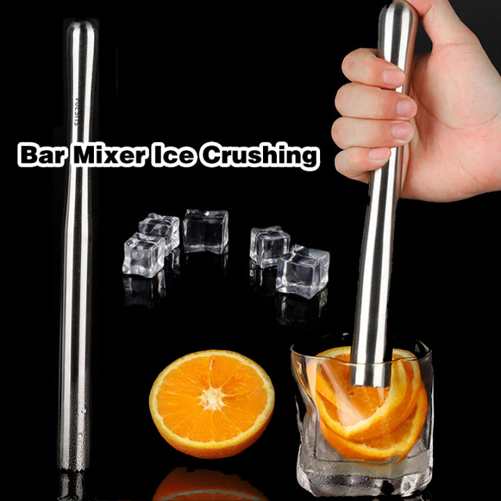 Cocktail Muddle Stick Bar Mixer Ice Crushing Tool DIY Drink Fruit ...