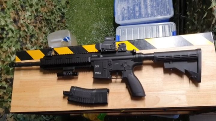 High end gel blasters FJS HK416 Gel Blaster with MAG Prime nylon ...