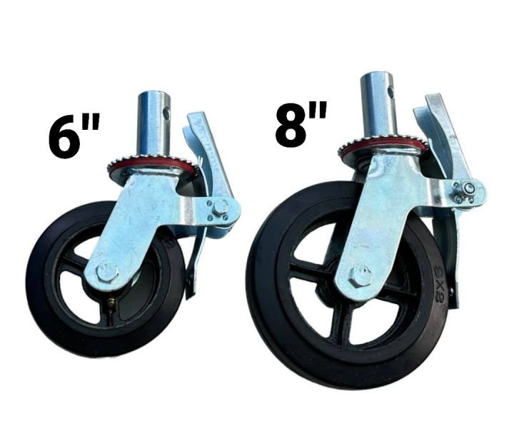 SCAFFOLDING RUBBER WHEEL HEAVY DUTY / SCAFFOLDING CASTER WHEEL 6 INCHES ...