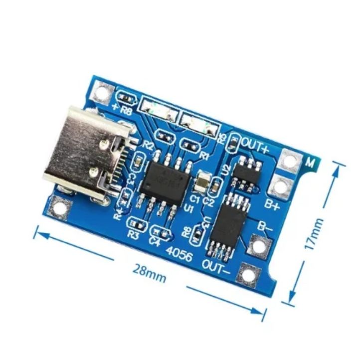 10Pcs Micro USB 5V 1A 18650 TP4056 Lithium Battery Charger Module ...