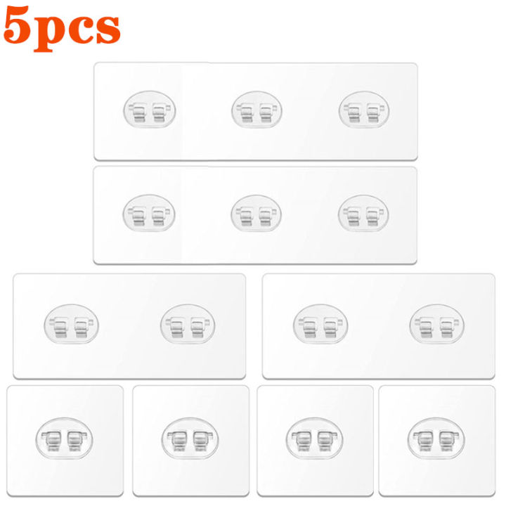 5pcs Multi-Purpose Hook Self Adhesive Strong Sticker Hook Wall Hanging ...