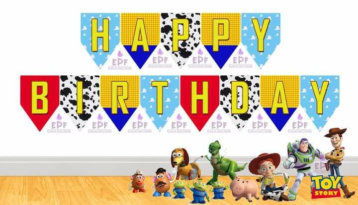 Toy Story Happy Birthday Banner | Lazada PH