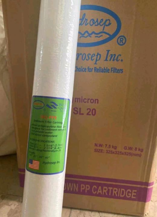 Hydrosep Sediment Filter, SL 10/ SL20, micron 1/5/10/20, Sediment ...