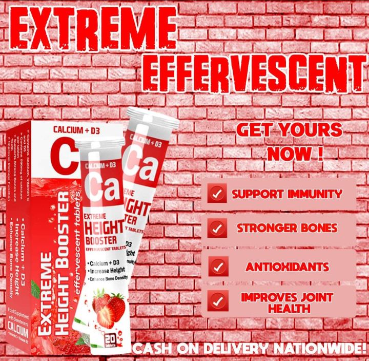 EXTREME HEIGHT BOOSTER EFFERVESCENT TABLET - EXTREME HEIGHT - ENHANCE ...