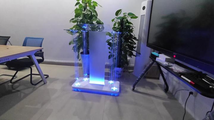 Church Pulpit with Wheels,Church Podium with Led Light,Acrylic Church ...