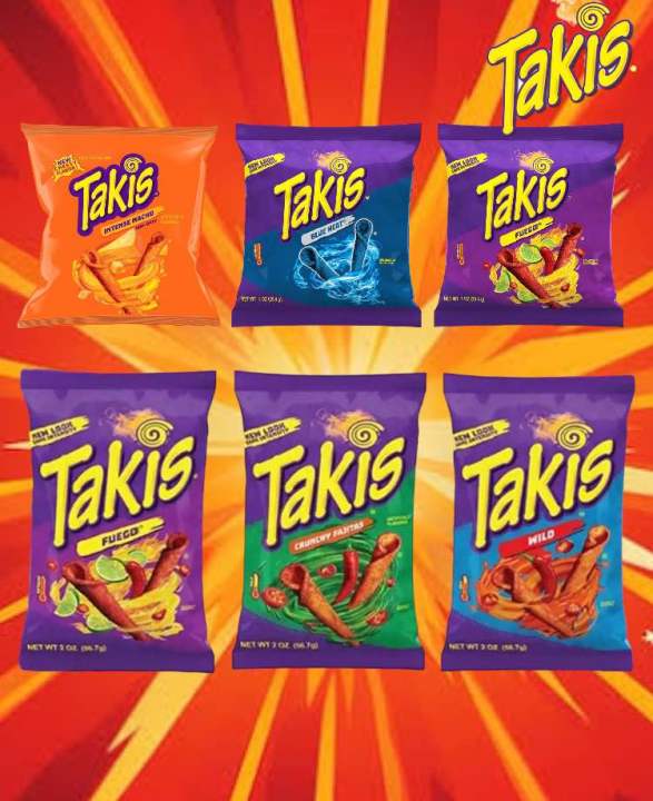 [แท้ 100%] แบ่งขาย ขนมยอดฮิต นำเข้า Takis หลายรส เปรี้ยวแสบ เผ็ดซี๊ด ...