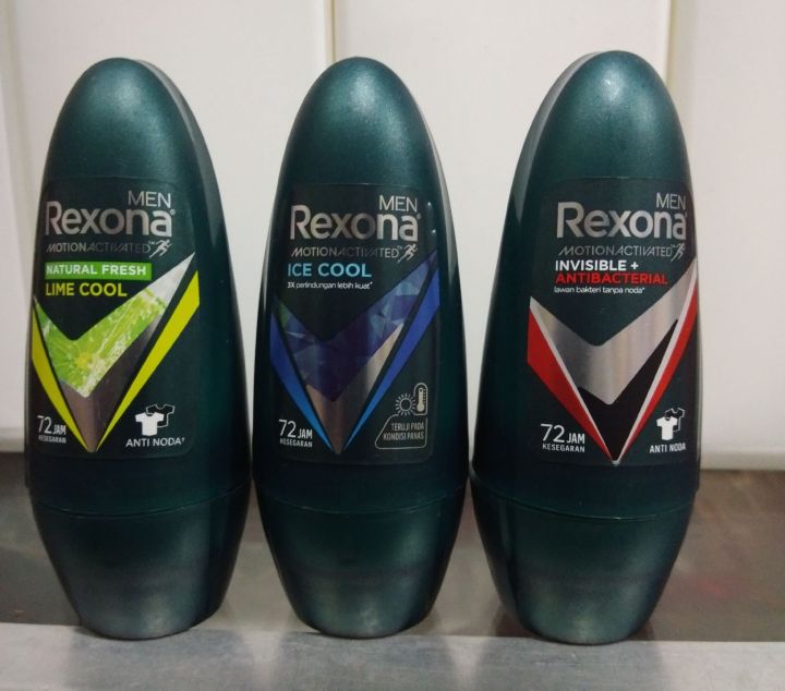 Rexona Men Motion Activated 72 jam anti noda 3 variant. 45 ml | Lazada ...