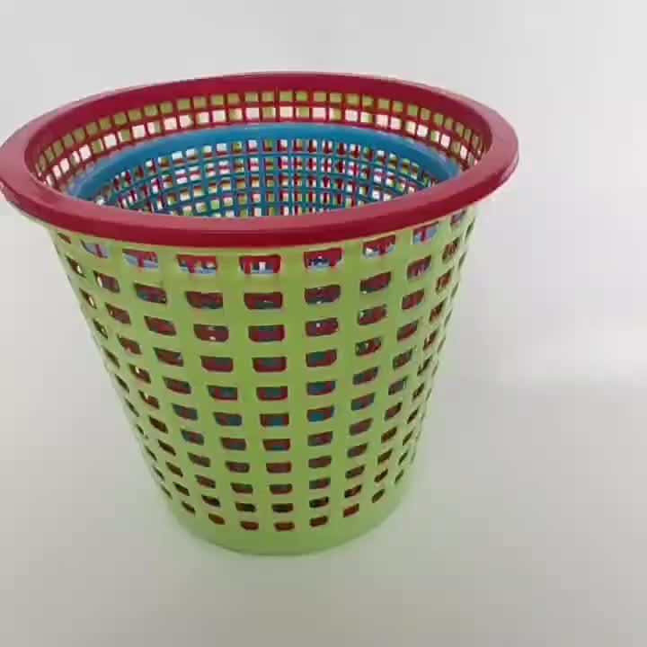 Tong Sampah Berongga Plastik Berwarna Keras Isi Rumah, Bakul Sampah ...