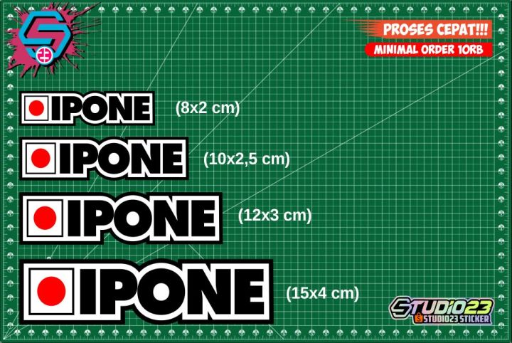 Stiker IPONE Oil Cutting Sticker | Lazada Indonesia