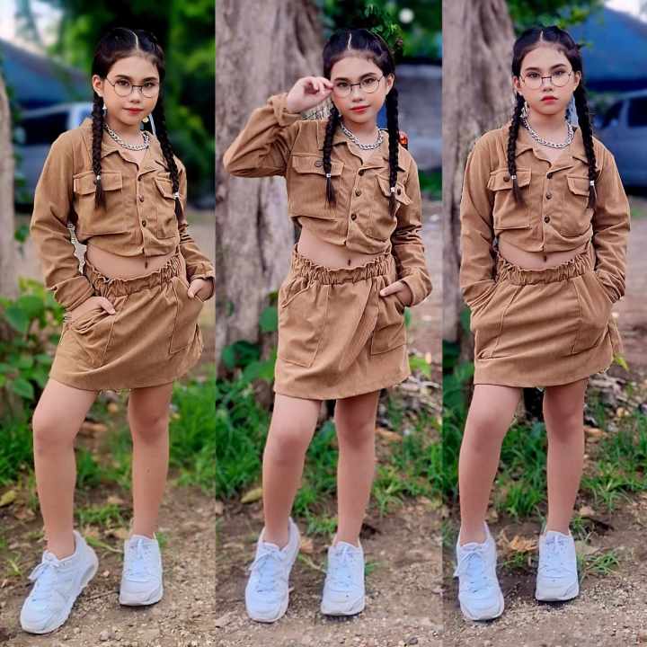 Terno Corduroy for kids (Model 7y/o wearing M) | Lazada PH