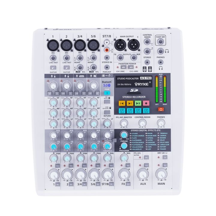 Multi-track USB Audio AC8PRO 8-Channel USB-C Hybrid Digital/Analog ...