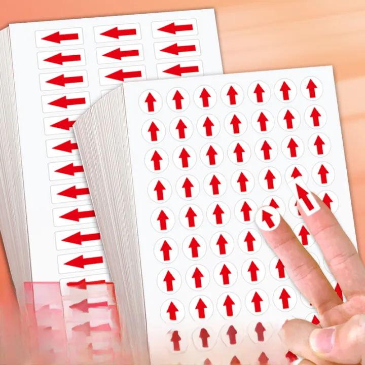 Red Arrowhead Self-adhesive Labels Poor Quality Clothing Repair ...